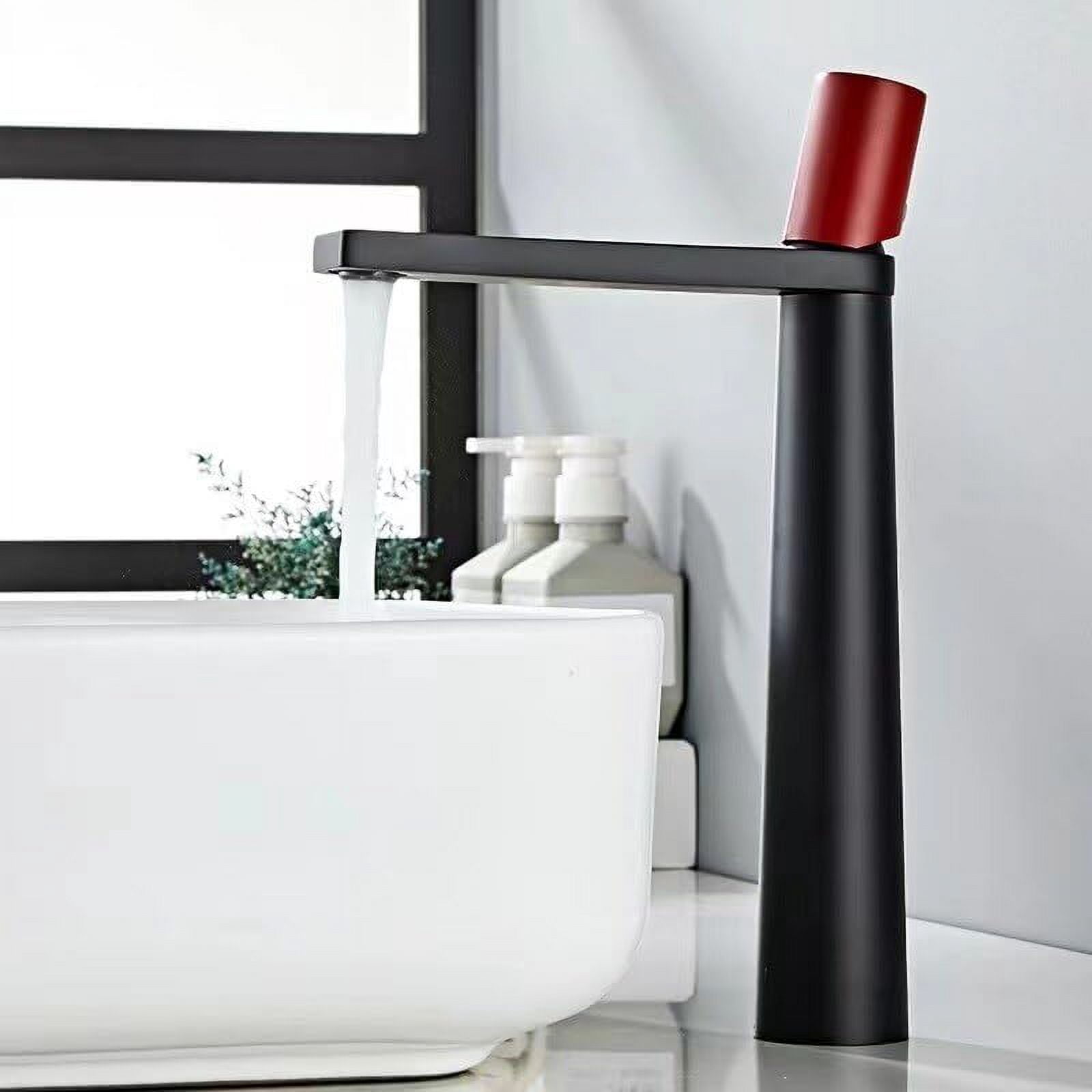 Faucet Bathroom Single Handle Water Tap Ceramic Plate Spool Vanity ...