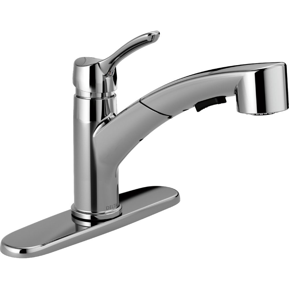Faucet Collins Single-Handle Kitchen Sink Faucet With Pull Out Sprayer ...
