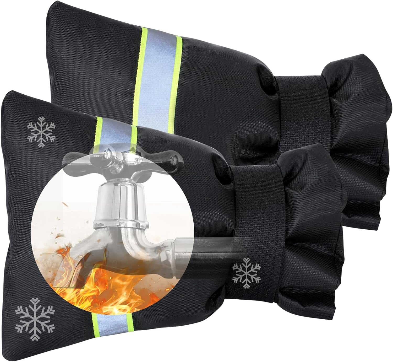 Faucet Cover for Winter Freeze Protection,Spigot Cover with Reflective ...