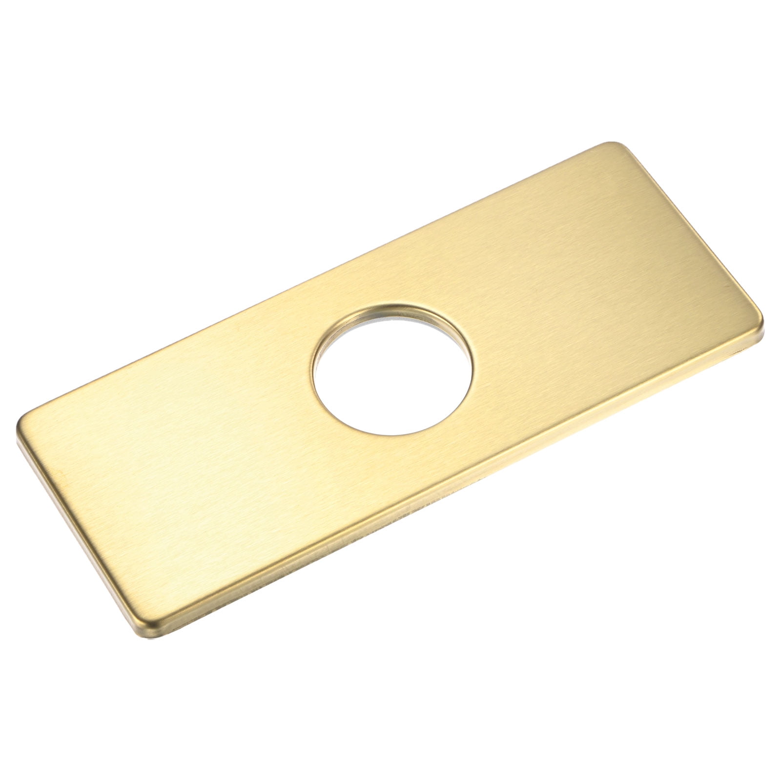 Faucet Deck Plate, 6 Inch Square 304 Stainless Steel Escutcheon Faucet ...