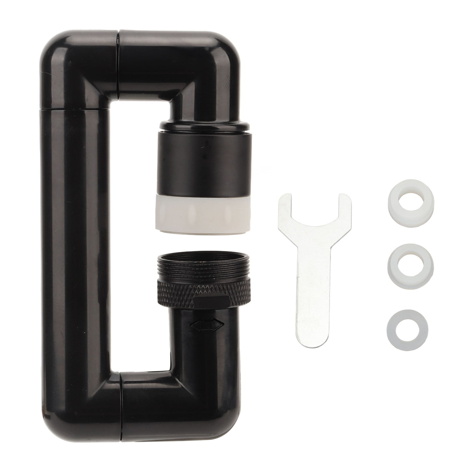 Kitchen & Bathroom Sink Aid, Swivel Aerator, 2-Level Black Design ...