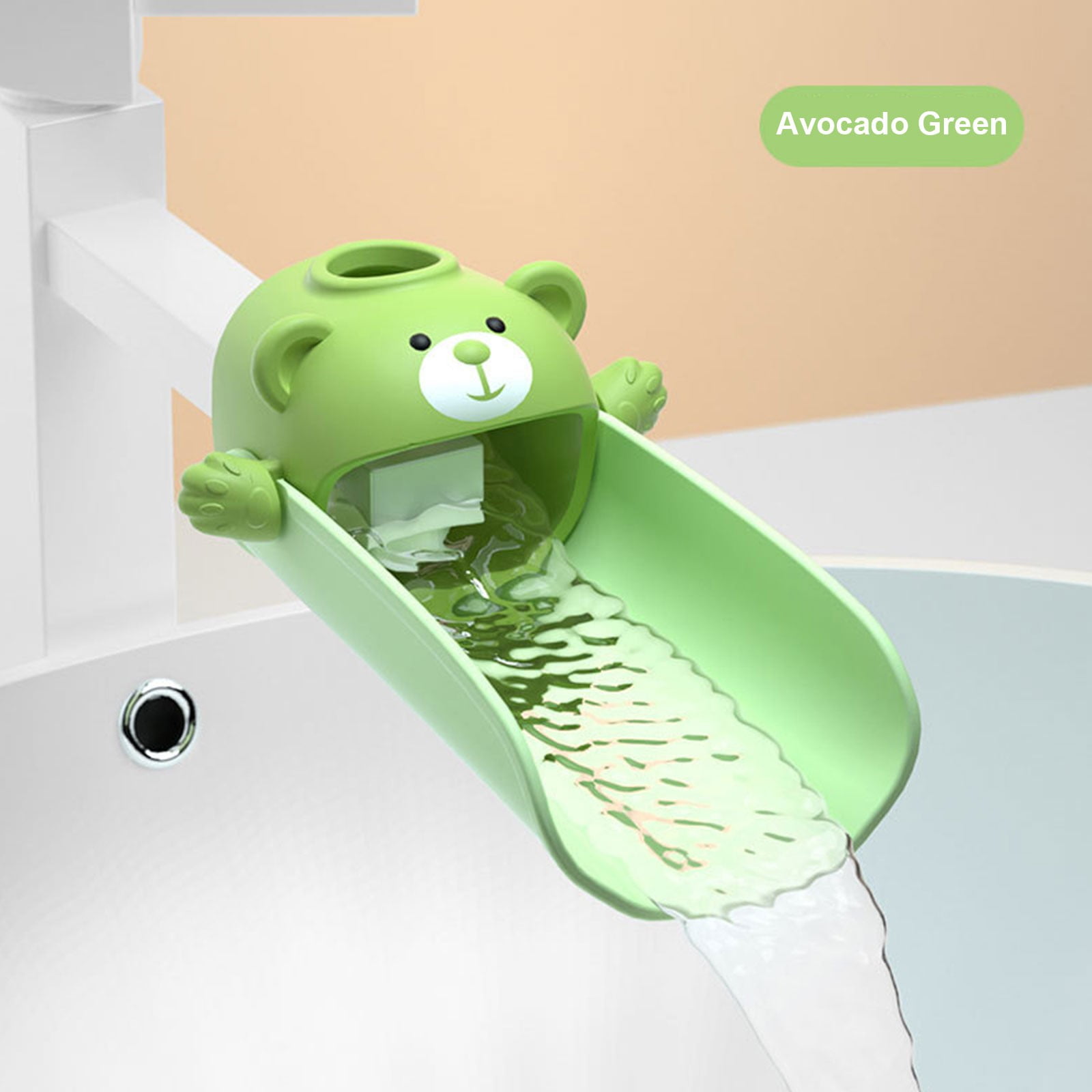 The Faucet Extender Is Green|Bubbie Bear Faucet Extender Baby Hand ...