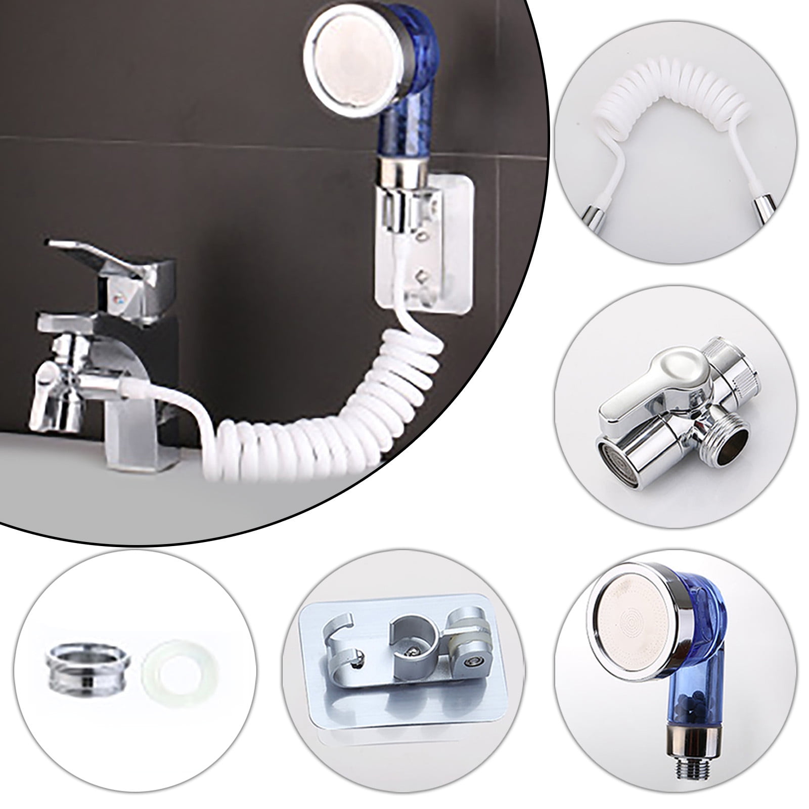 Faucet Extension Shower Set External Shampoo Artifact, Cut Diverter ...