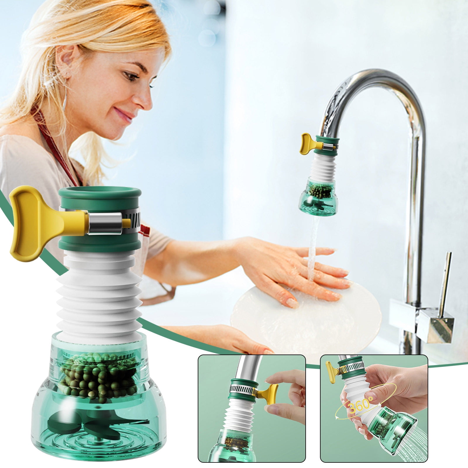 Faucet Filter Tap Water Purifier Shower Extension Booster Filter ...