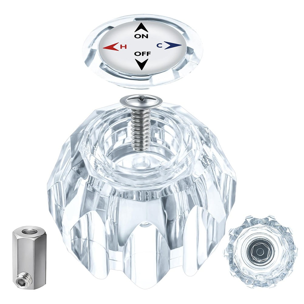 Faucet Handle Replacement For RP41661 Single Handle Clear Acrylic Knob ...