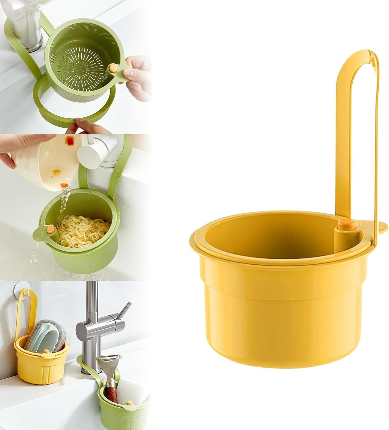 Faucet Hanging Kitchen Sink Strainer Basket 2025 New Self Cleaning ...