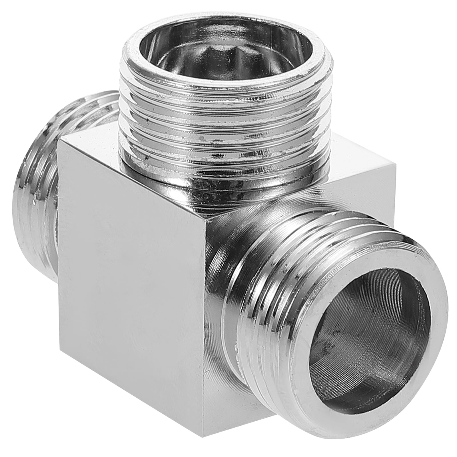 Faucet Hose Splitter 3-way Hose Diverter Copper Faucet Water Diverter ...