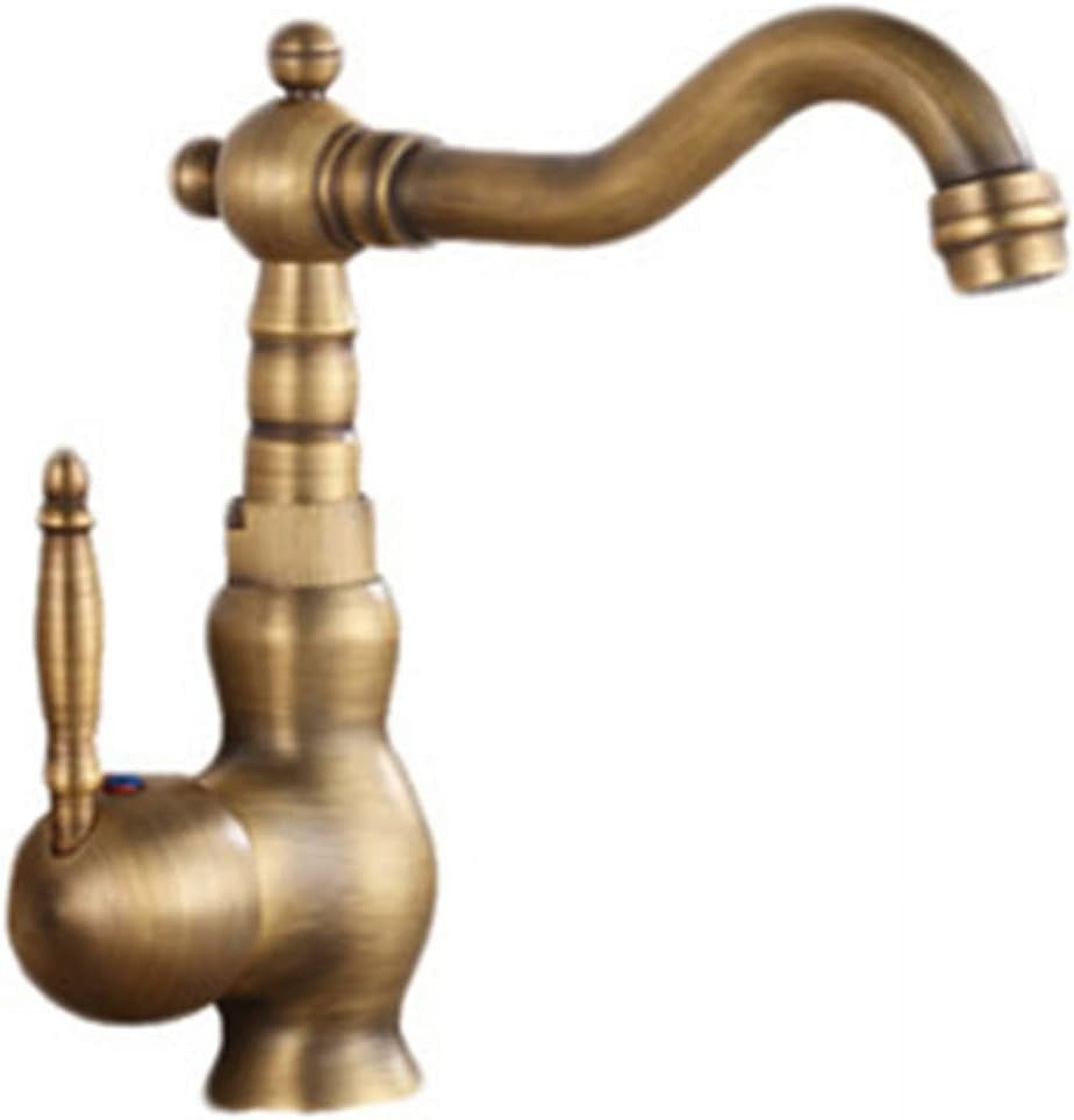 Faucet for Kitchen Sink Brass Kitchen Faucet Vintage Antique Kitchen ...