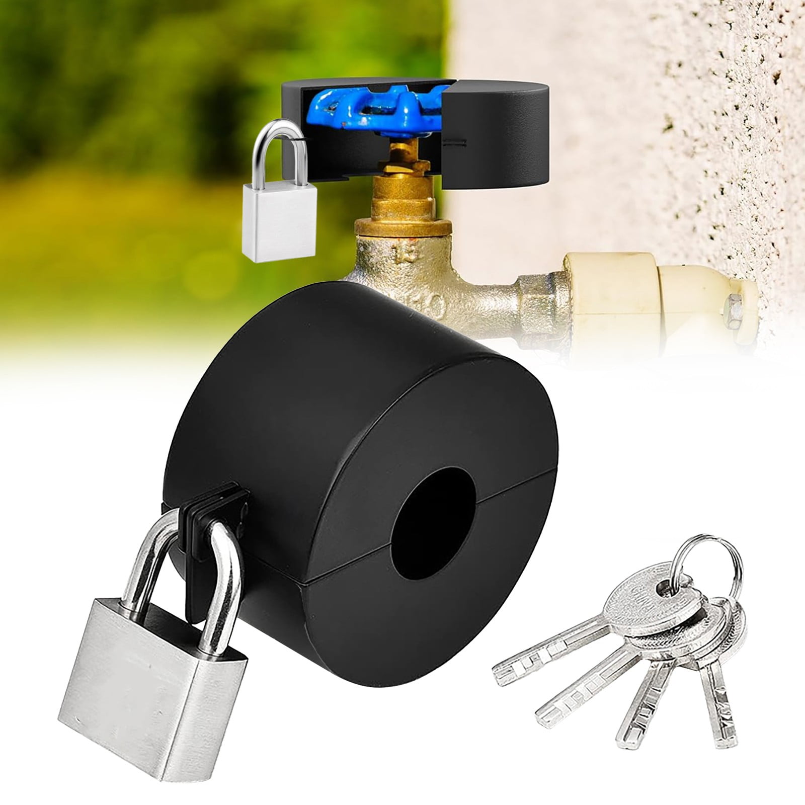 Faucet Locks Outdoor Water Spigot Lock With Combination Lock Hose Bib ...