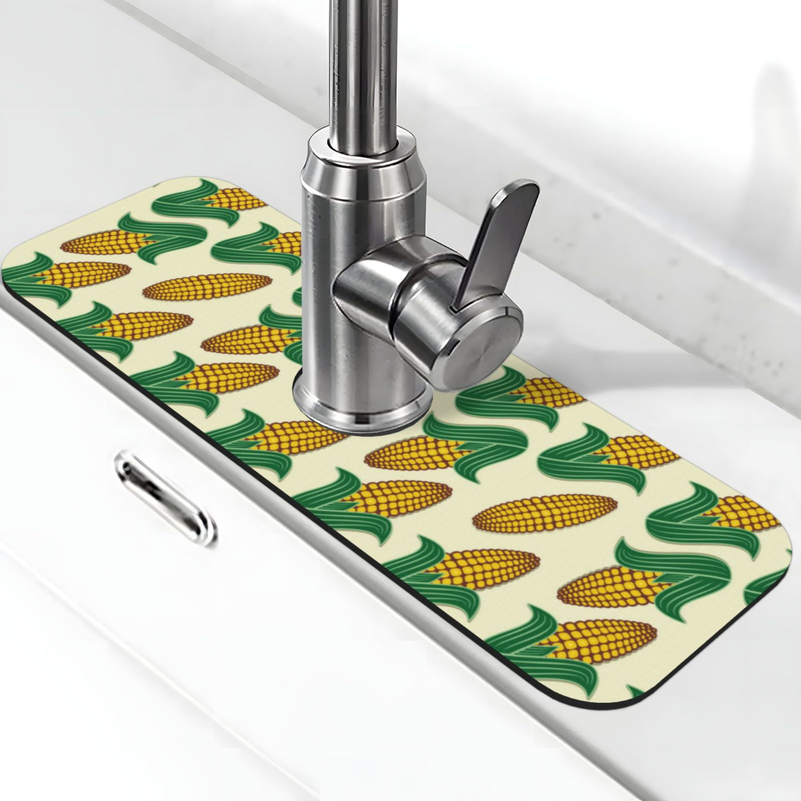 Faucet Mat for Kitchen Sink - Corn Fast Drying Absorbent Kitchen Sink ...