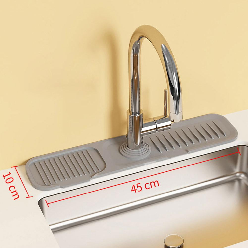 Faucet Mat for Kitchen Sink, Kitchen Sink Silicone Draining Mat Fast ...