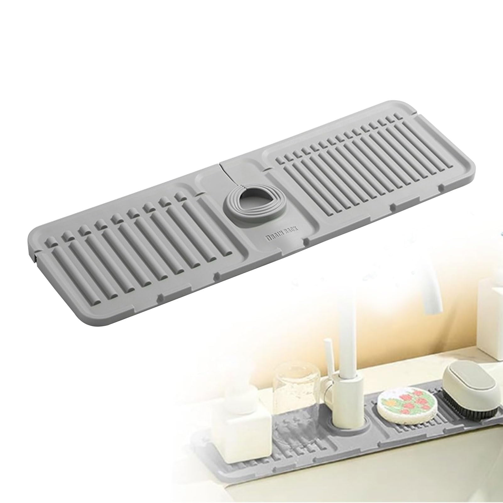 Faucet Mat for Kitchen Sink, Premium Upgrade Sink Tray Tidy Splash ...