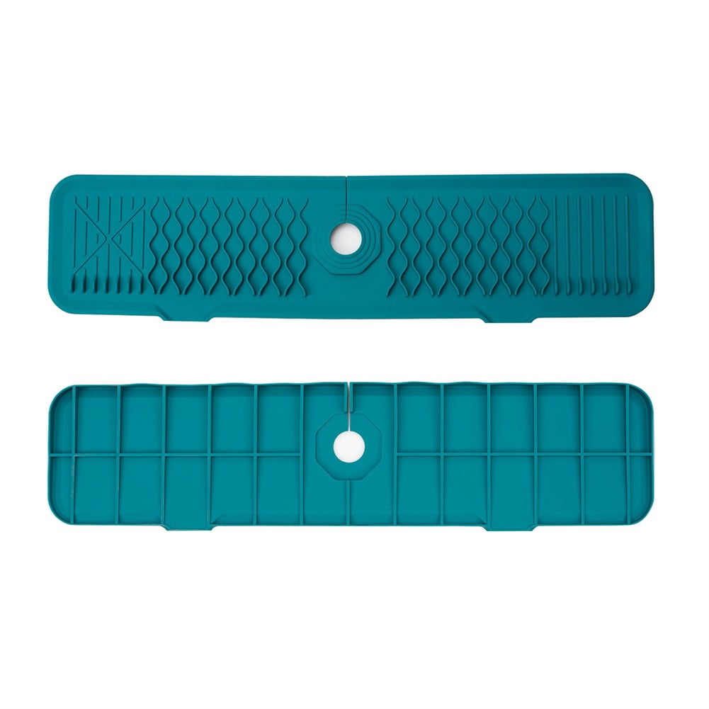 Faucet Mat Kitchen Sink Silicone Splash Pad Drainage Bathroom ...