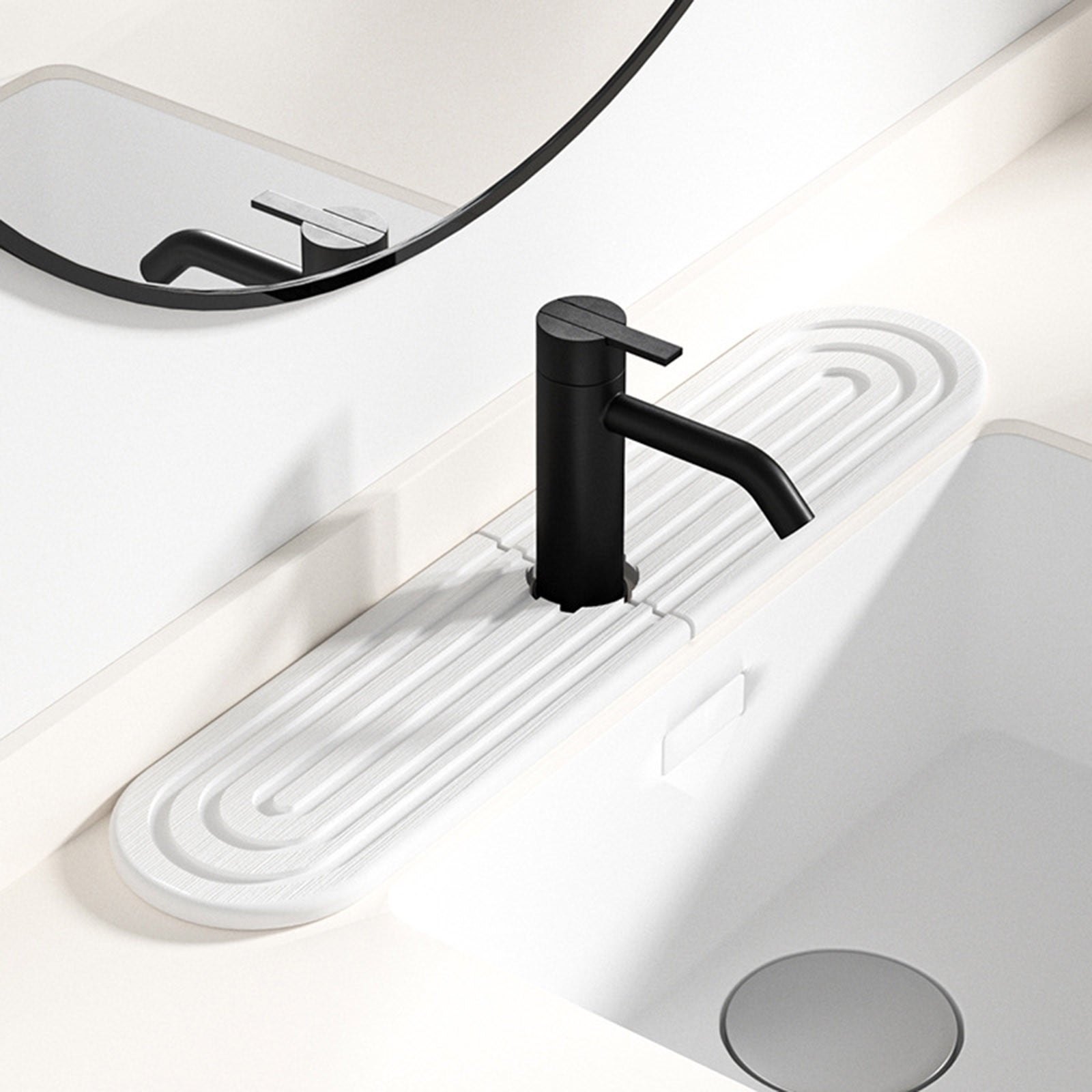 Faucet Mat for Kitchen Sink, Sink Faucet Mat Splash Guard, 2024 New ...