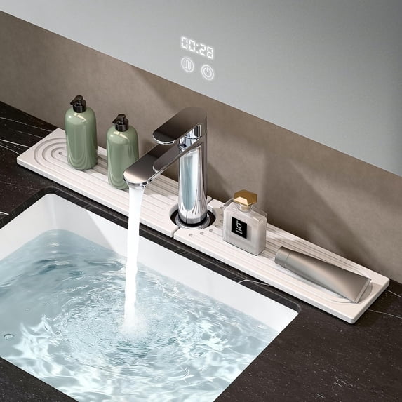 Faucet Mat for Kitchen Sink, Stone Drying Mat for Kitchen Counter ...