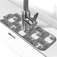 Faucet Mat for Kitchen Sink - goat funny grey cute Fast Drying ...