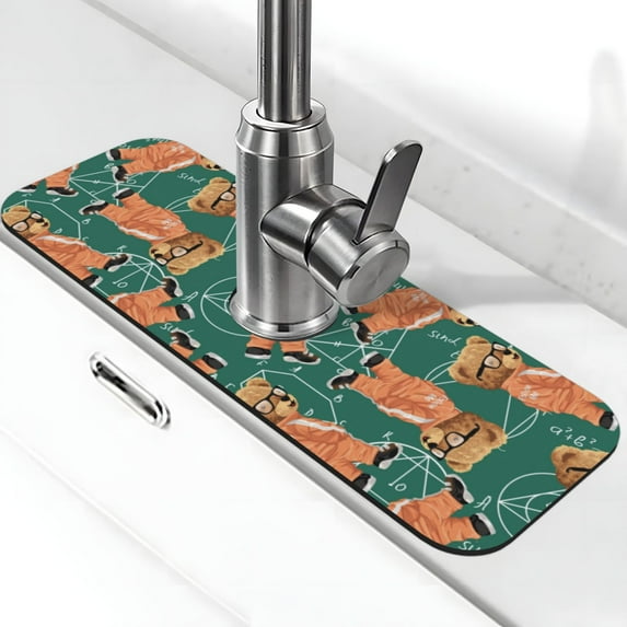 Faucet Mat for Kitchen Sink - math formula Bear Fast Drying Absorbent ...