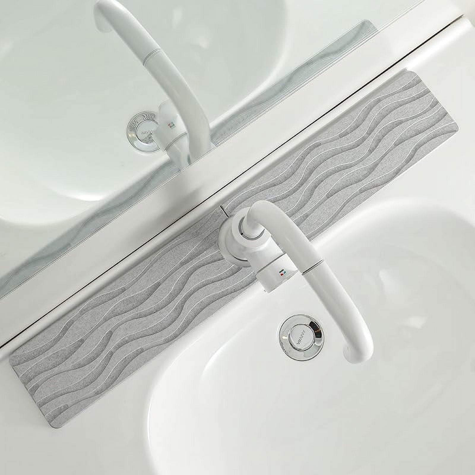 Faucet Mat for Kitchen Sink, 23.6"x 3.9" Fast Drying Diatomite Stone ...