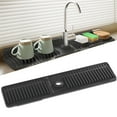 Faucet Mat for Kitchen Sink, 24 Inch Longer Silicone Sink Splash Guard ...