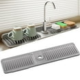 Faucet Mat for Kitchen Sink, 24 Inch Longer Silicone Sink Splash Guard ...