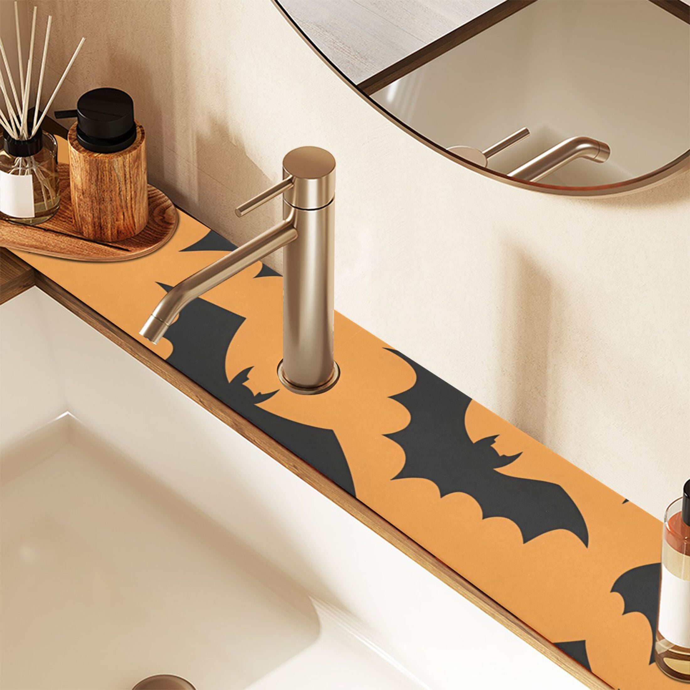 Faucet Mat for Kitchen Sink 30'' Sink Splash Guard Mat Super Absorbent ...