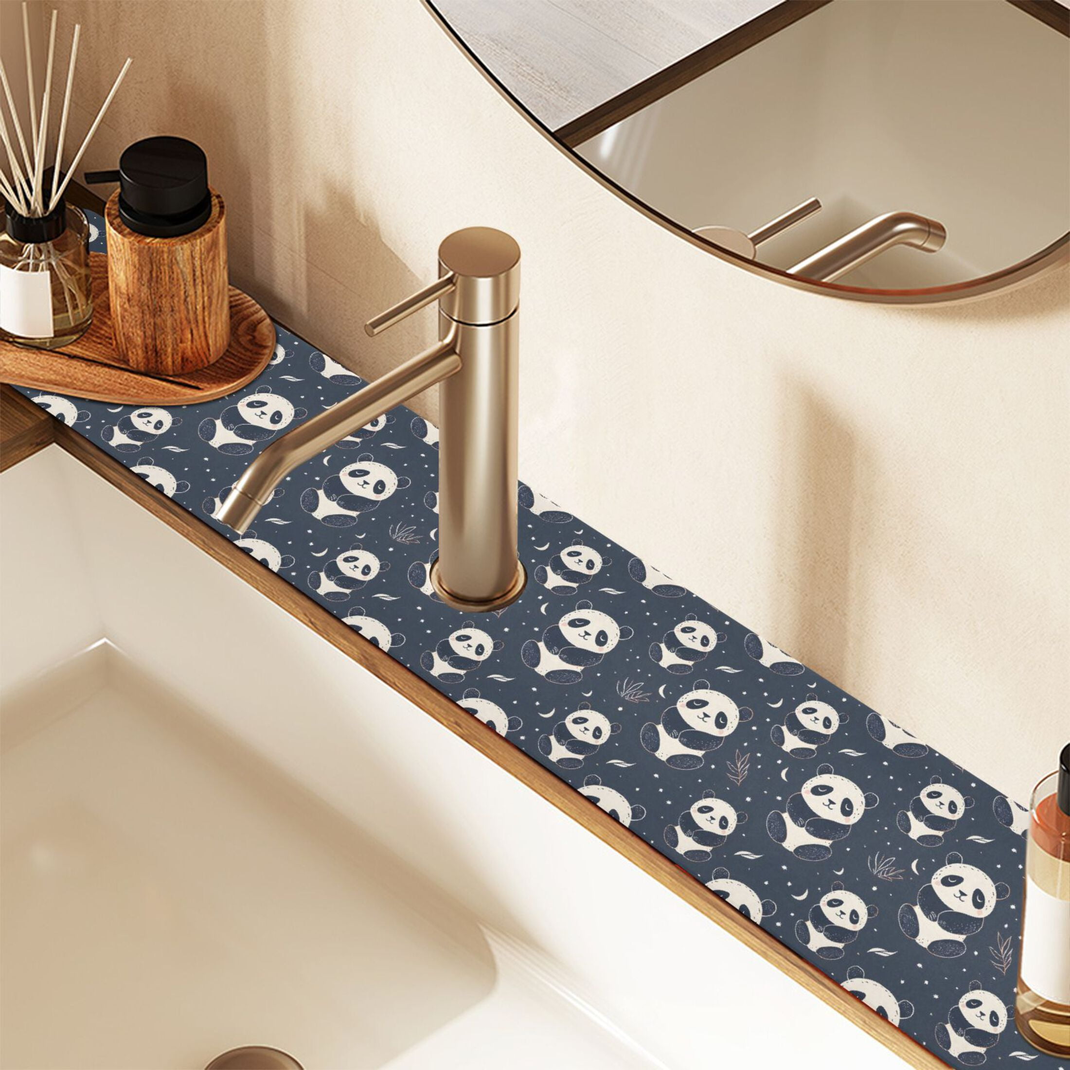 Faucet Mat for Kitchen Sink 30'' Sink Splash Guard Mat Super Absorbent ...