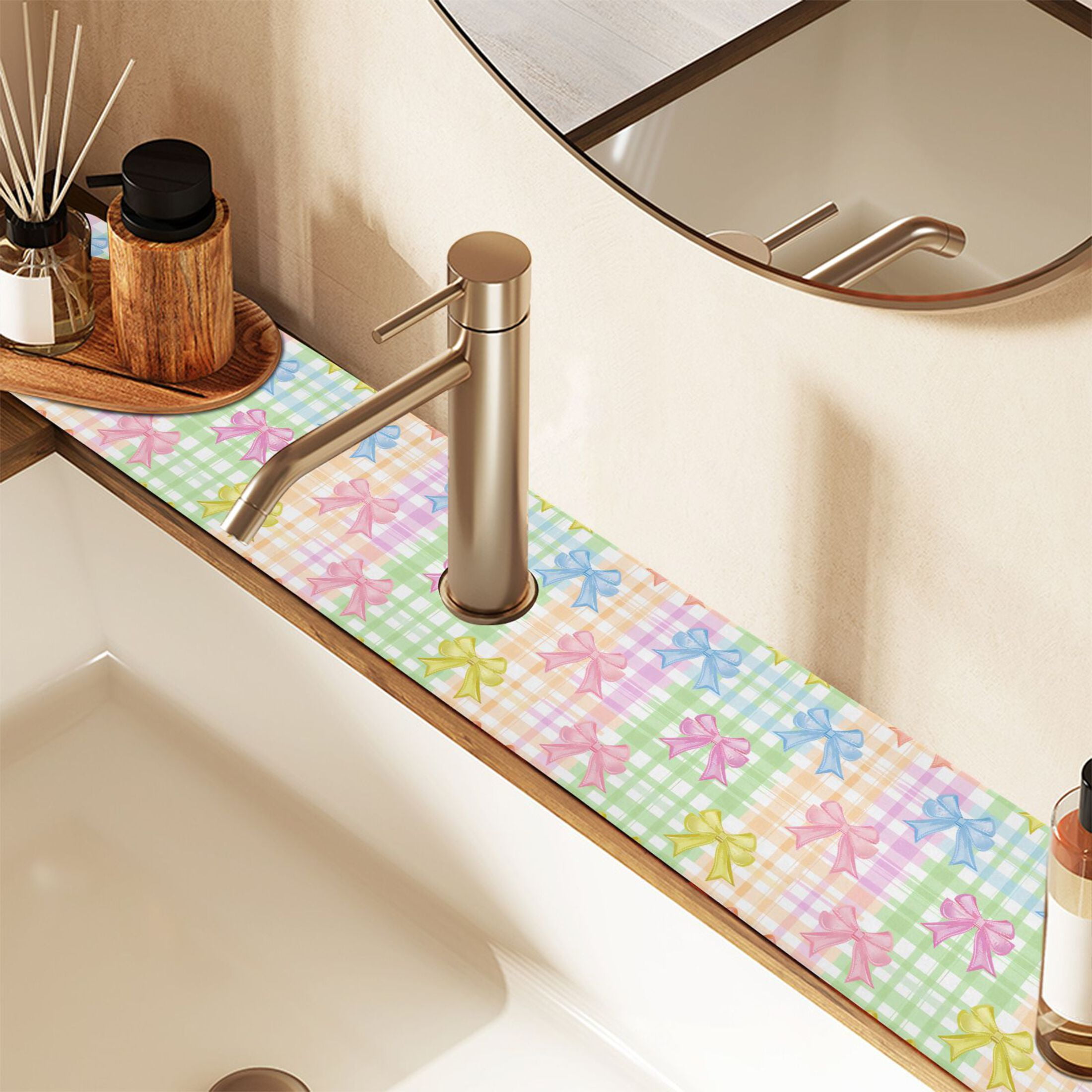 Faucet Mat for Kitchen Sink 30'' Sink Splash Guard Mat Super Absorbent ...