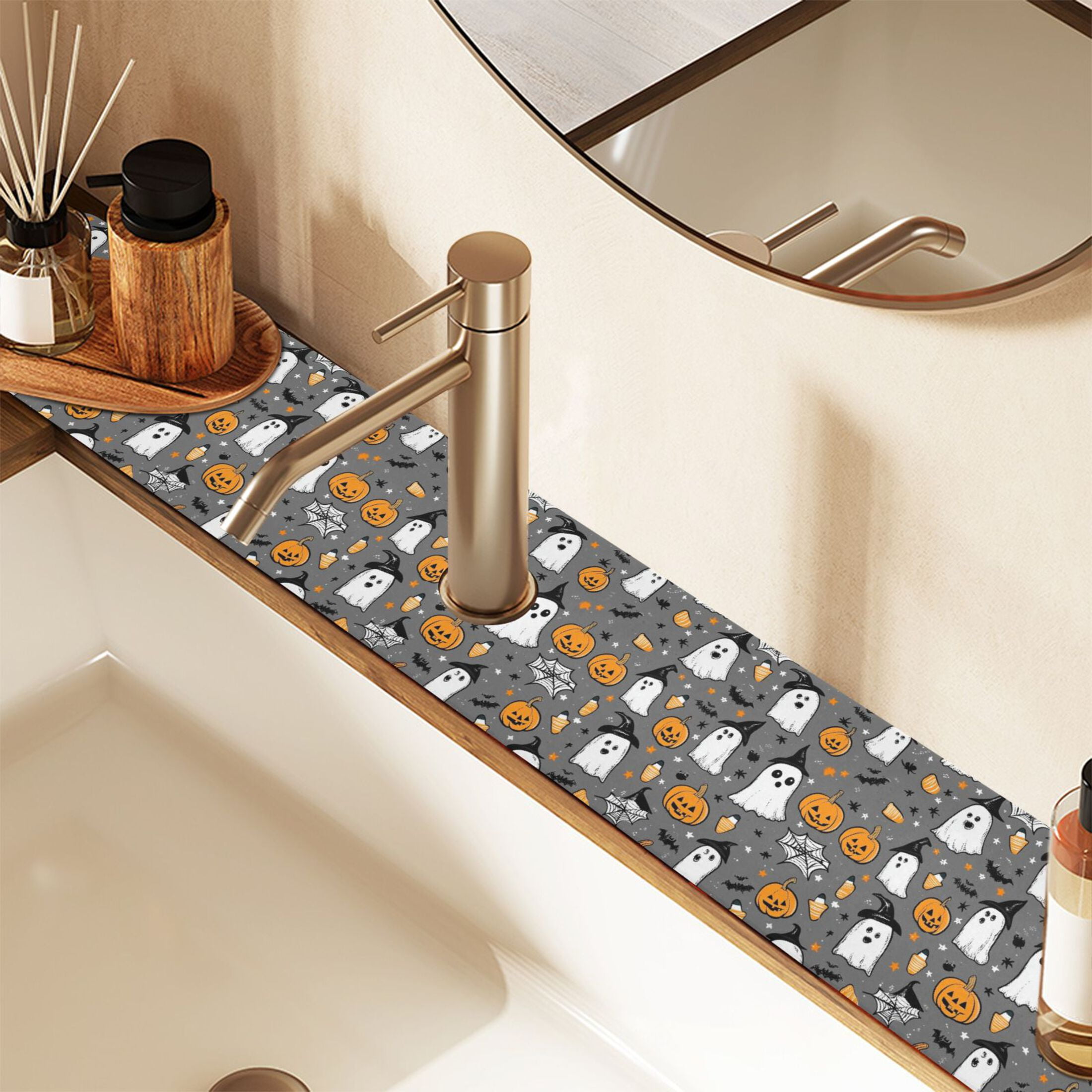 Faucet Mat for Kitchen Sink 30'' Sink Splash Guard Mat Super Absorbent ...