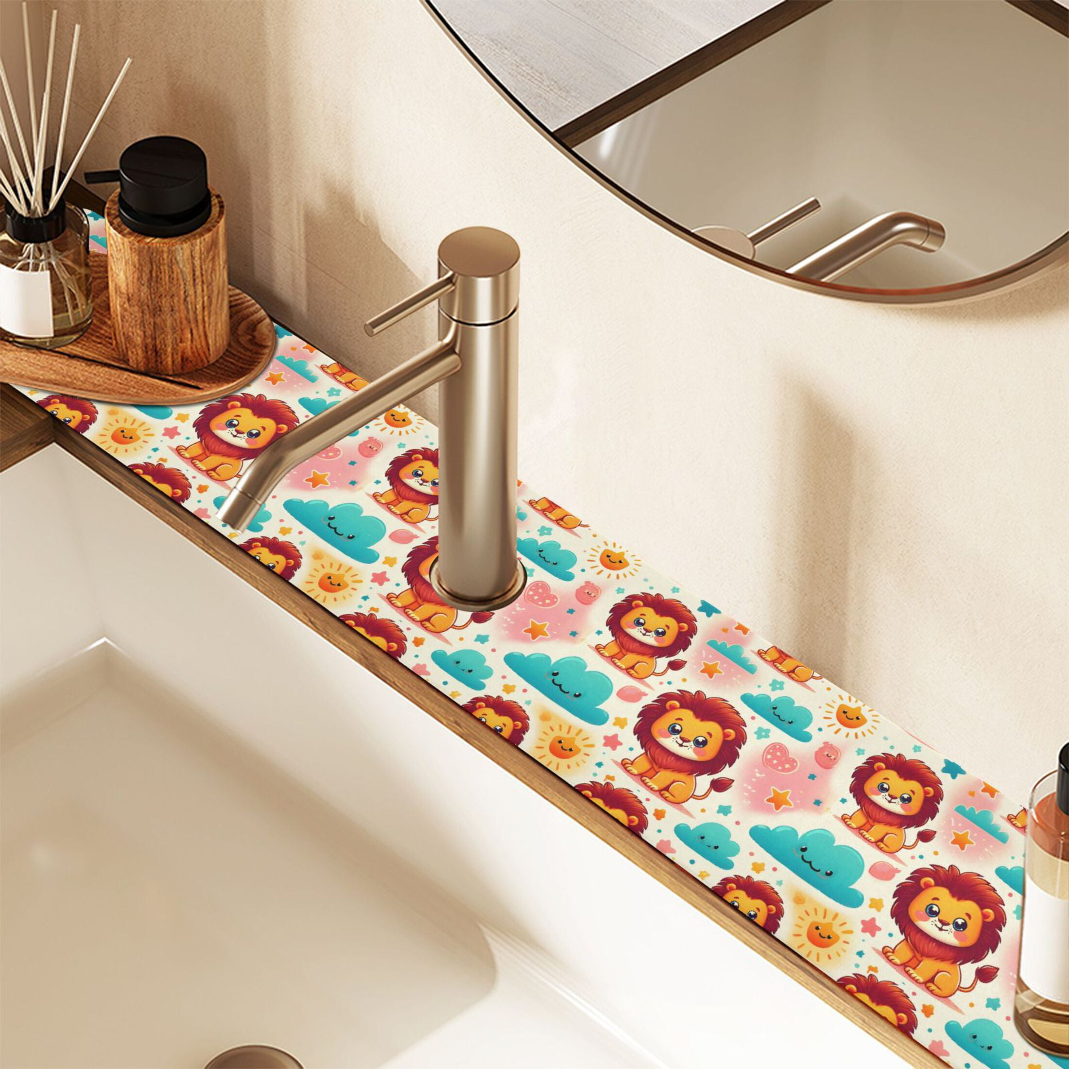 Faucet Mat for Kitchen Sink 30'' Sink Splash Guard Mat Super Absorbent ...