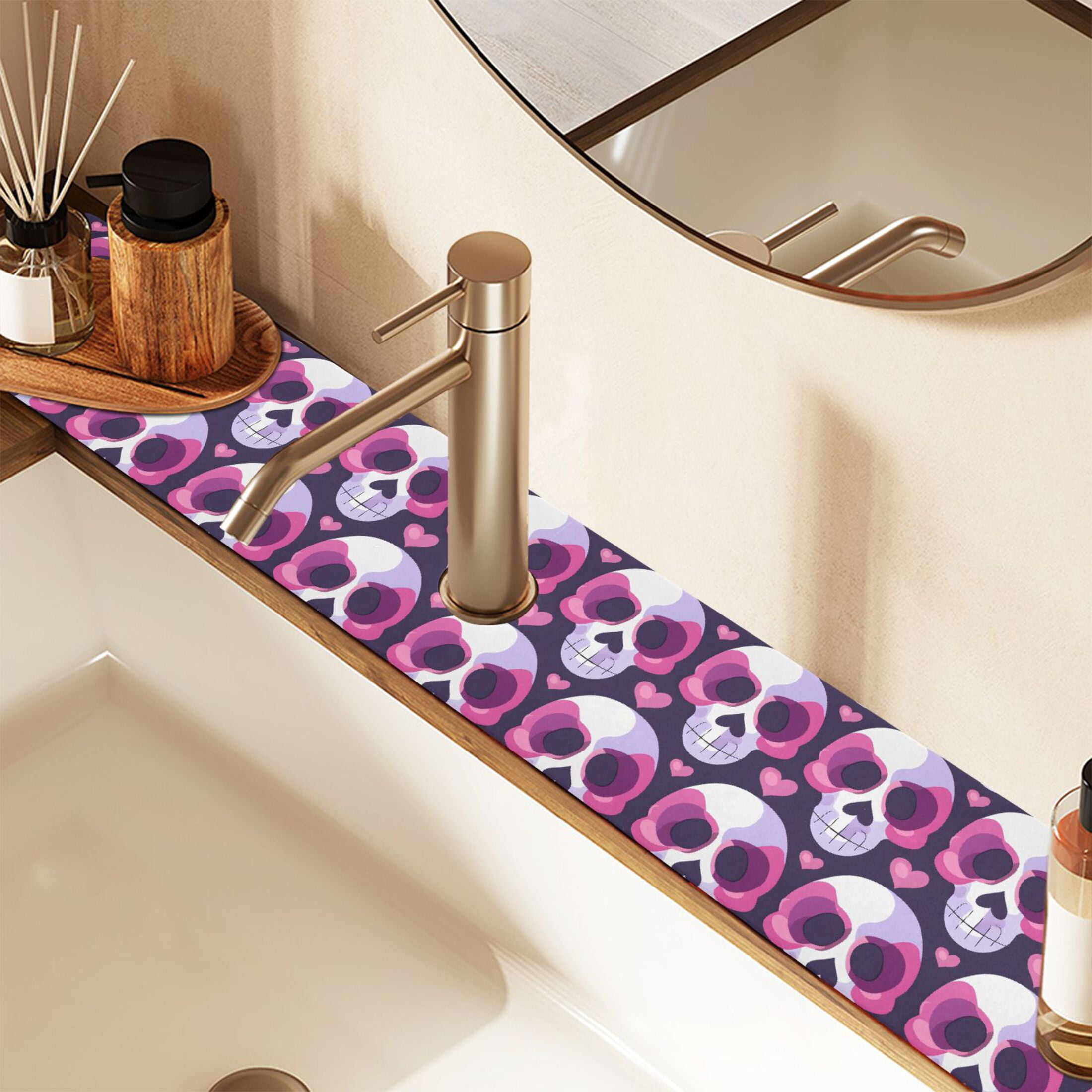 Faucet Mat for Kitchen Sink 30'' Sink Splash Guard Mat Super Absorbent ...