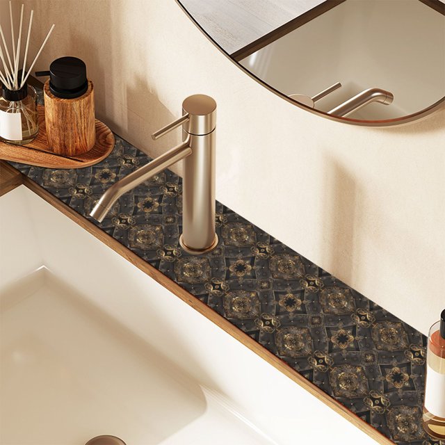 Faucet Mat for Kitchen Sink 30'' Sink Splash Guard Mat Super Absorbent ...