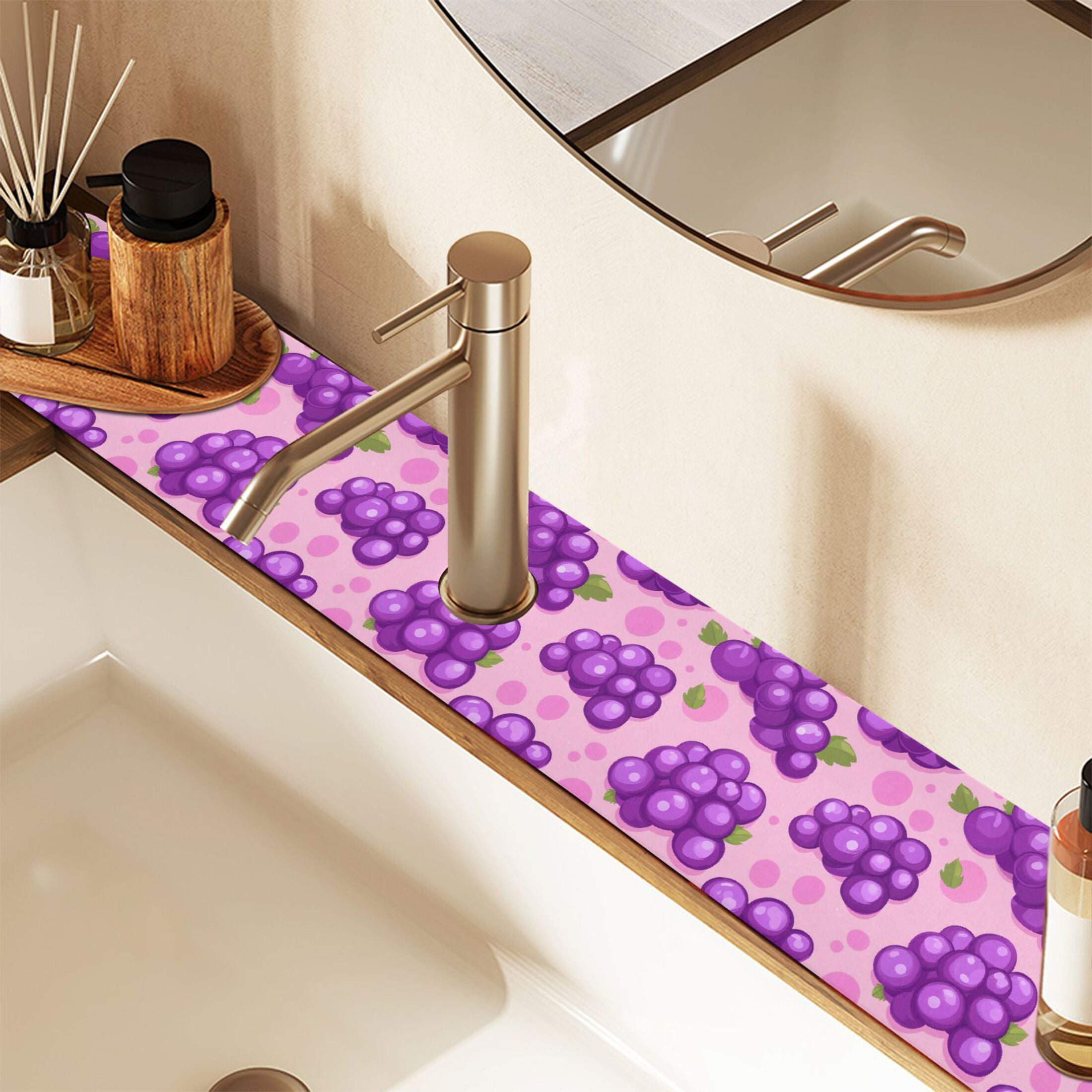Faucet Mat for Kitchen Sink 30'' Sink Splash Guard Mat Super Absorbent ...