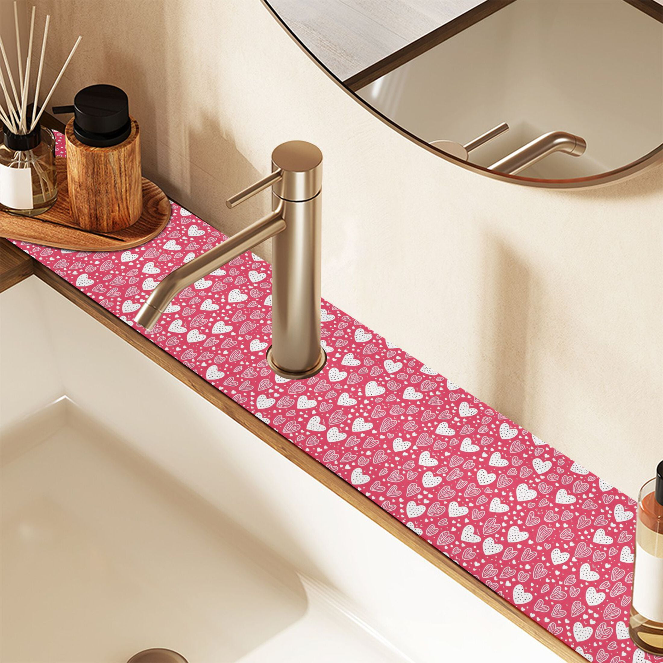Faucet Mat for Kitchen Sink 30'' Sink Splash Guard Mat Super Absorbent ...