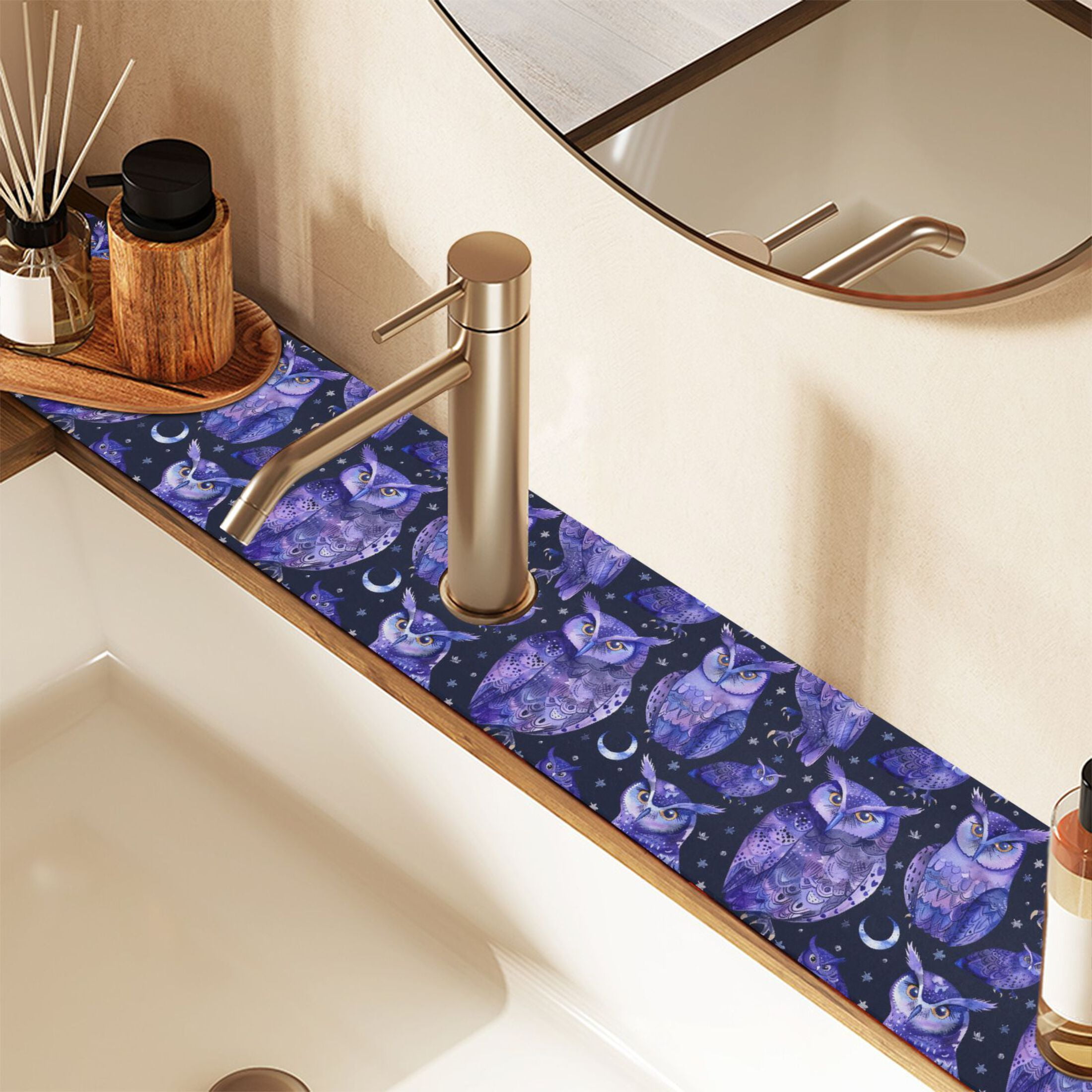 Faucet Mat for Kitchen Sink 30'' Sink Splash Guard Mat Super Absorbent ...