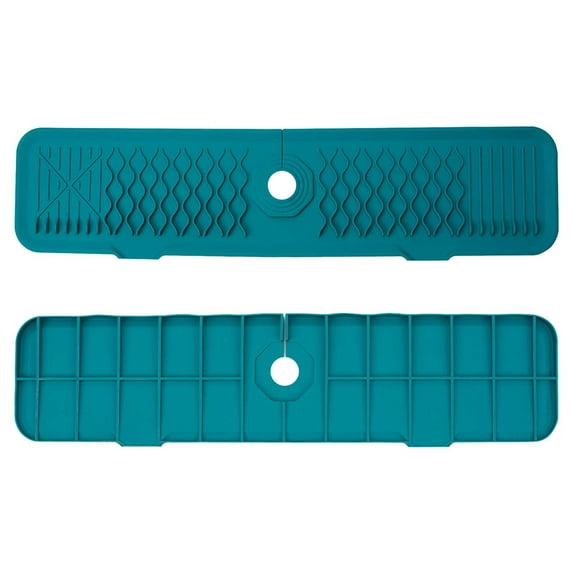 Faucet Mat for Kitchen Sink Silicone Sink Splash Guard Faucet Draining ...