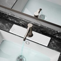 LIZEVINC Stone Faucet Mat for Kitchen Sink, Water Absorbing Stone Tray ...
