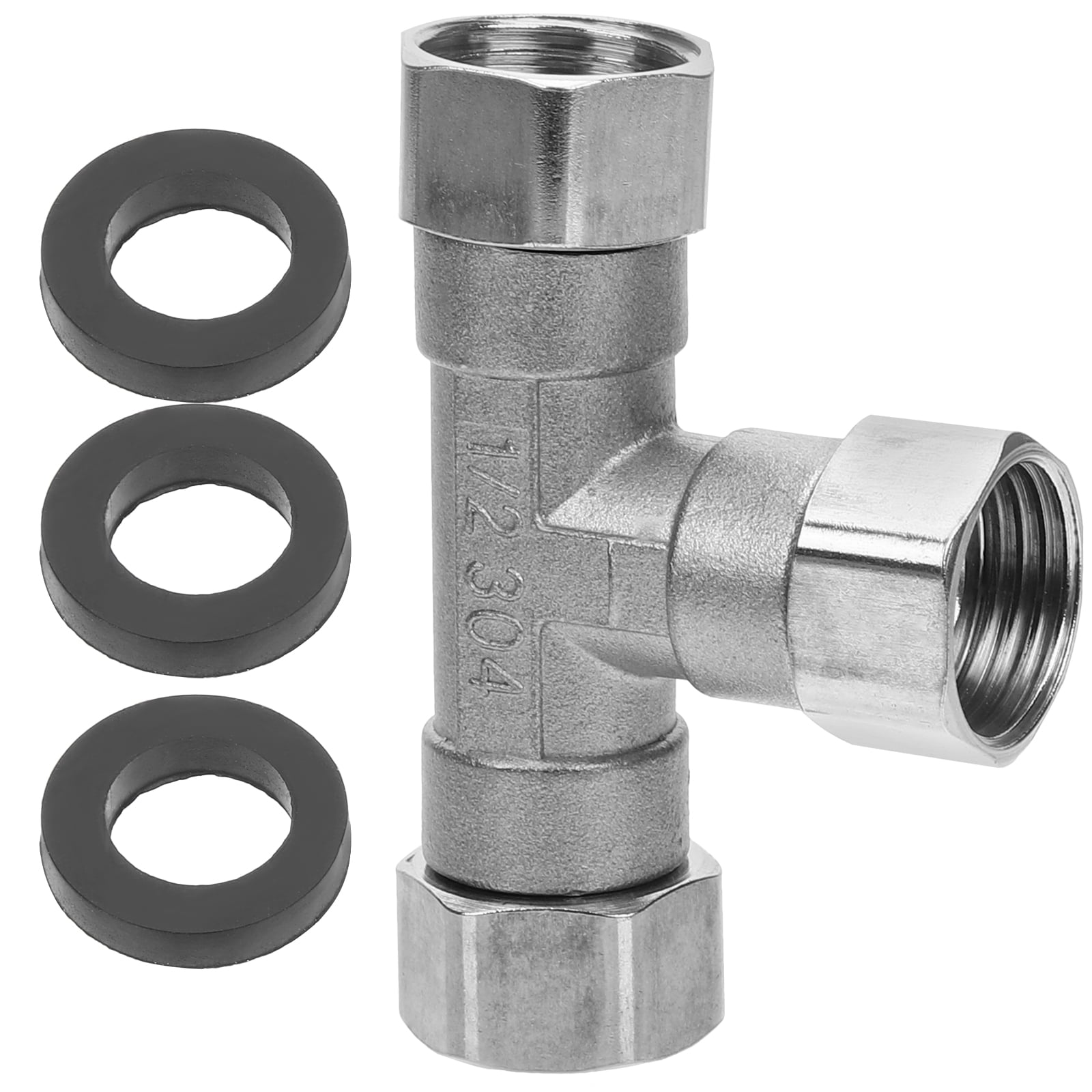 Faucet Splitter 3-way Hose Diverter Washing Machine Water Hose Splitter ...