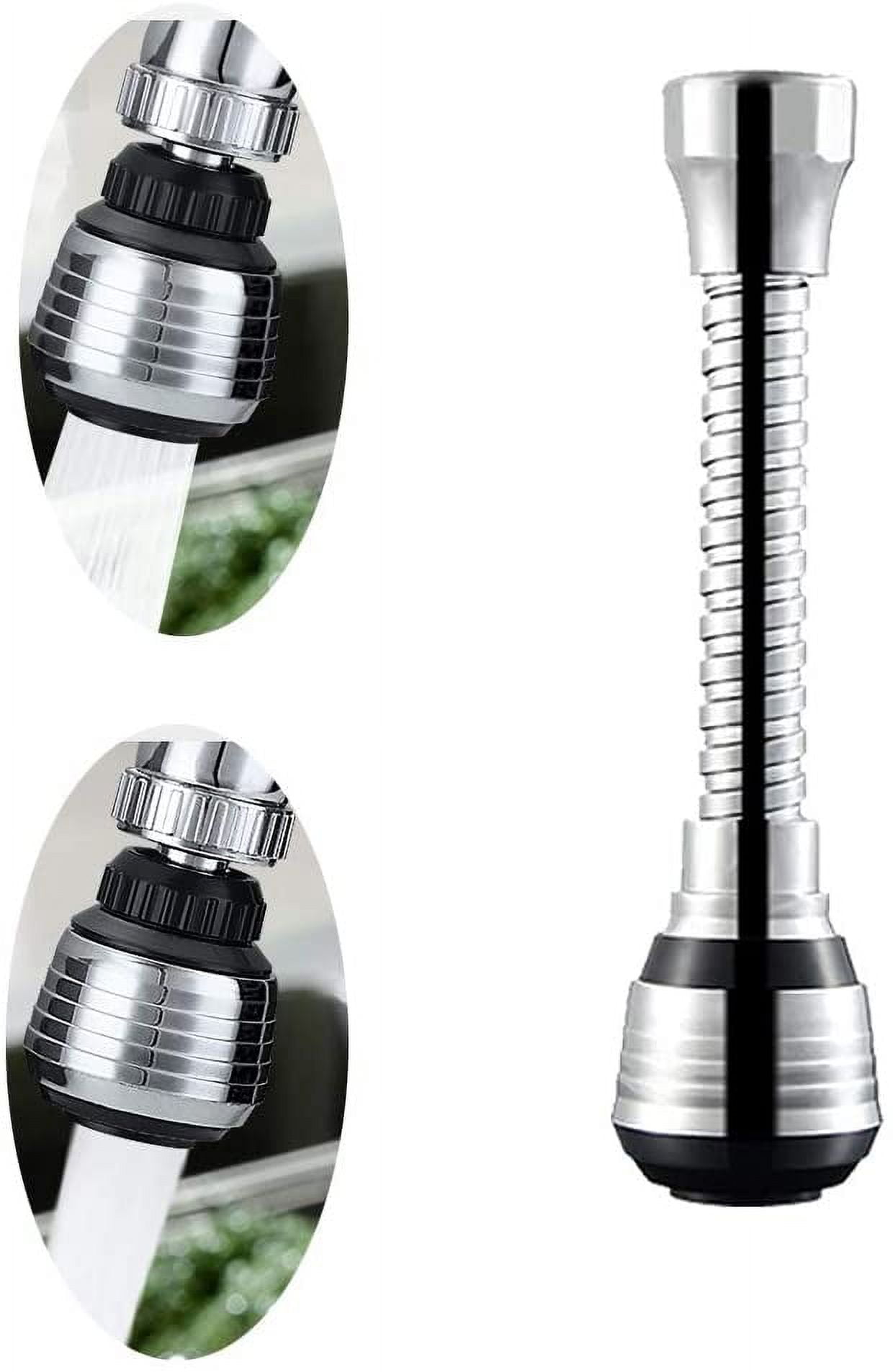 Faucet Swivel Aerator 360° - Adjustable Water Flow, Long Design ...
