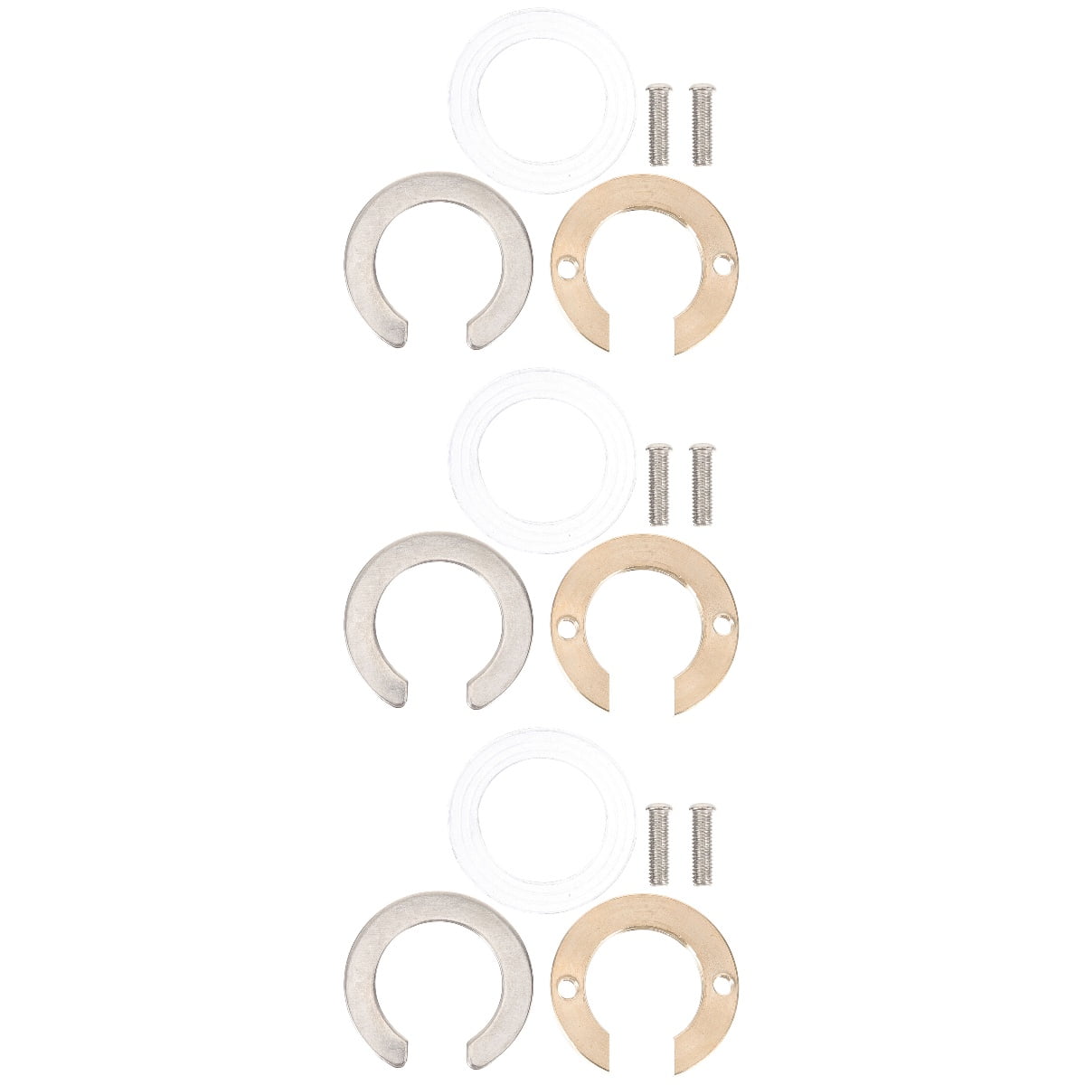 Faucet Washers 3 Sets Nut Stainless Kitchen Supply Fixing Fitting Anti ...