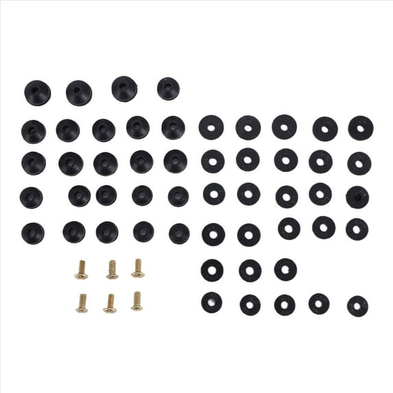 Faucet Washers, 58-Pack Flat and Beveled Rubber Faucet Washers and ...