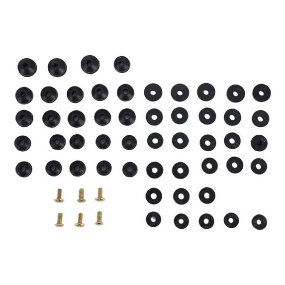 Faucet Washers, 58-Pack Flat and Beveled Rubber Washers Brass Bibb ...
