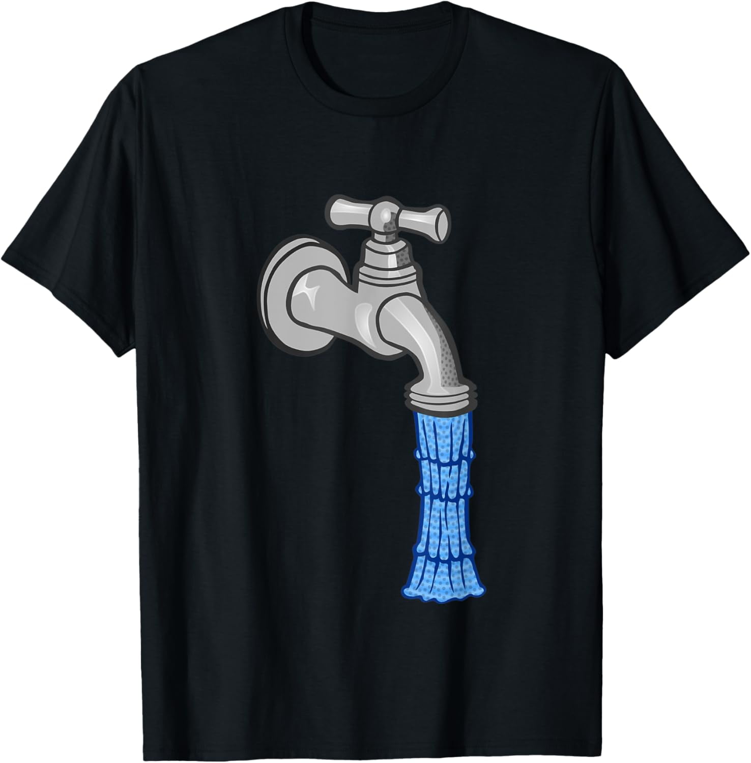 Faucet Water Running T-Shirtmen and women can wear, black, white, gifts ...