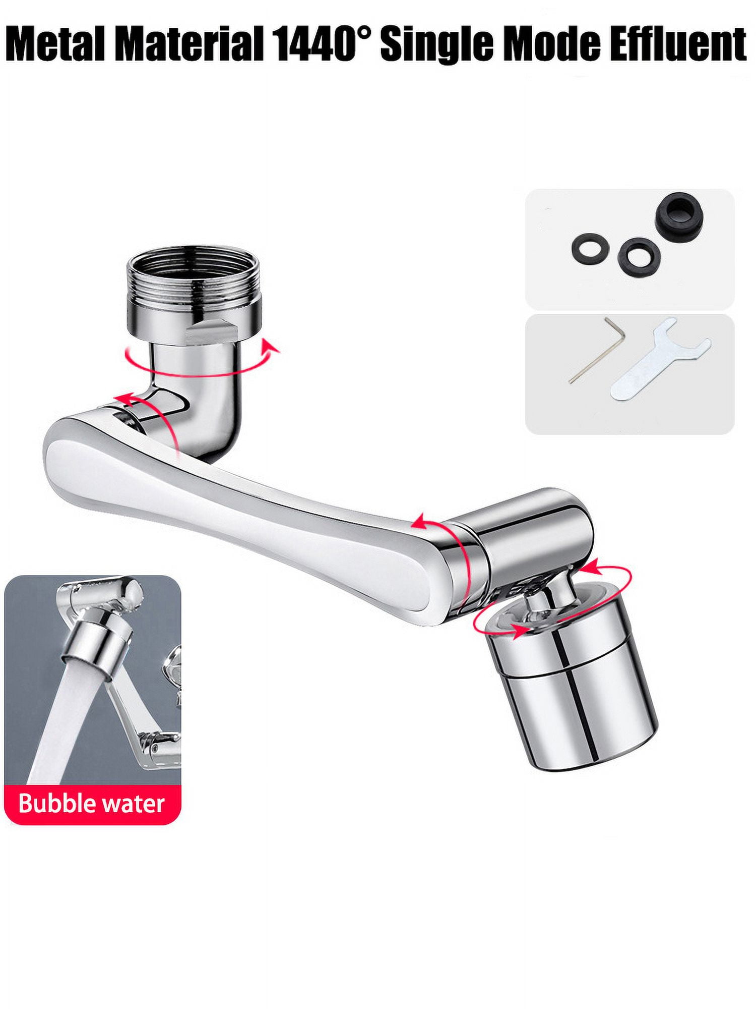 Faucet Water Tap Nozzle Universal 1080 掳 Swivel Extension Faucet ...