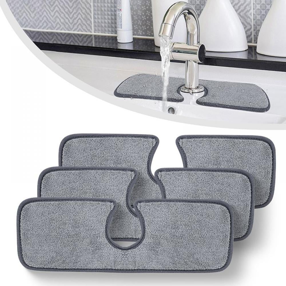 Faucet Wraparound Absorbent Mat,Microfiber Cloth Dish Cleaning Drying ...