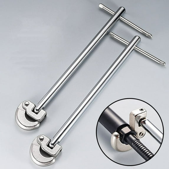 Faucet Wrench Plumber's Wrench Crescent Wrench Large Size Spring-Loaded ...