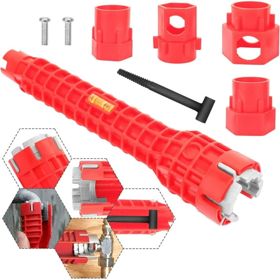 Faucet and Sink Installer Tool（14 in 1） Multifunction sink wrench sink ...