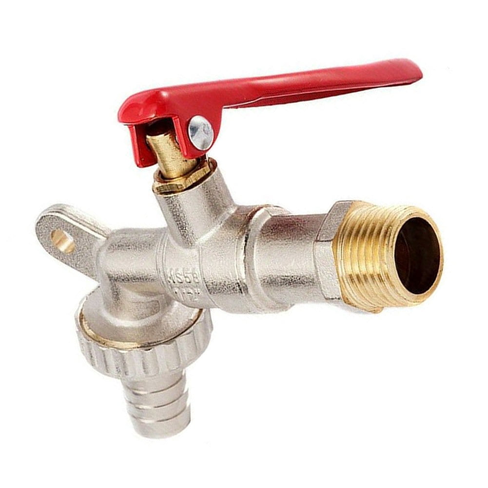 Faucet cold water bathroom garden workshop ball valve 1/2 \\\"lockable ...