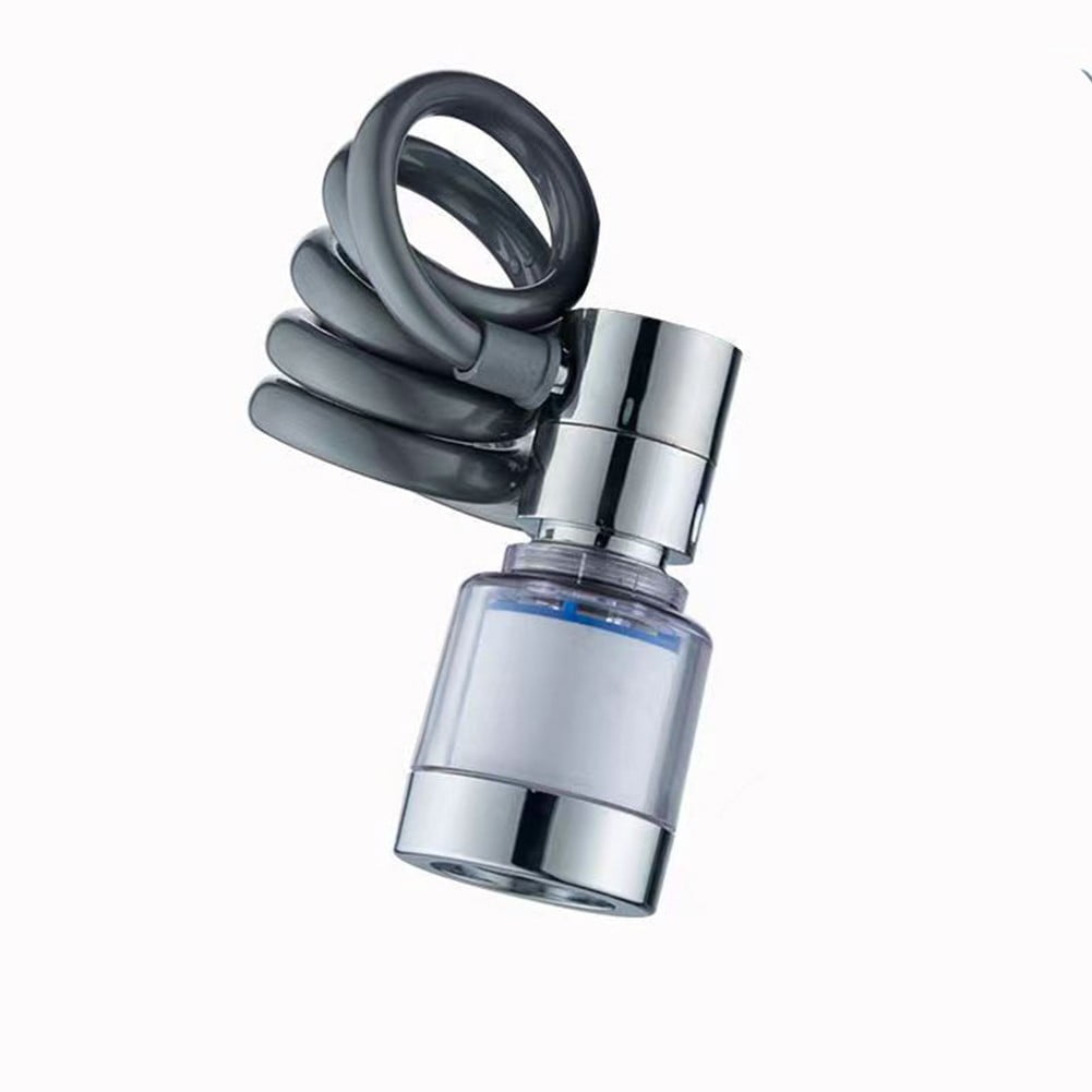 Faucet extension showerhead with three levels of pressurized showerhead ...