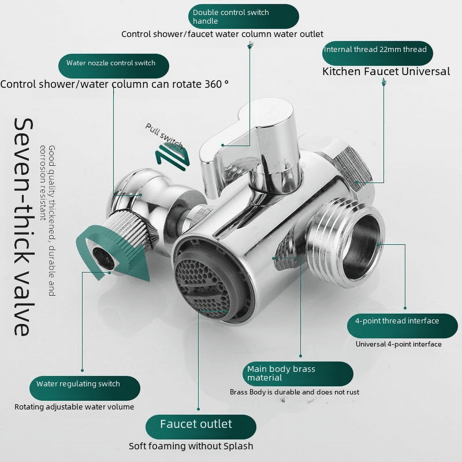 Faucet external shower extender washbasin toilet hand-held filter ...