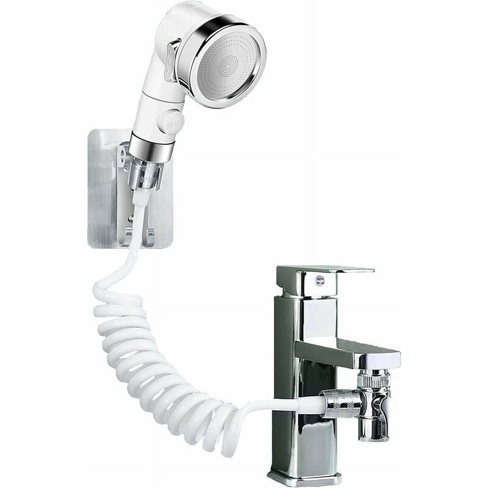 Faucet-to-Shower Diverter, Stretchable Coil Shower Hose, Reliable ...